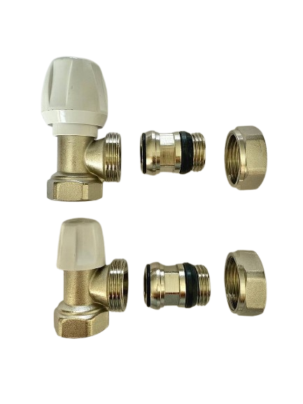 ᐉ Комплект радіаторних кранів ICMA кутовий 1/2 "з ручним регулюванням (803+805) • Краща ціна в ...