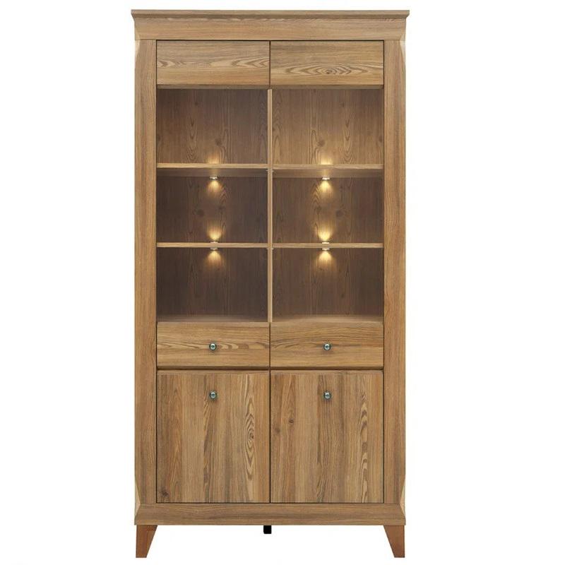 ᐉ Витрина четырехдверная Gerbor Holding Граф REG2W2D Орех верона