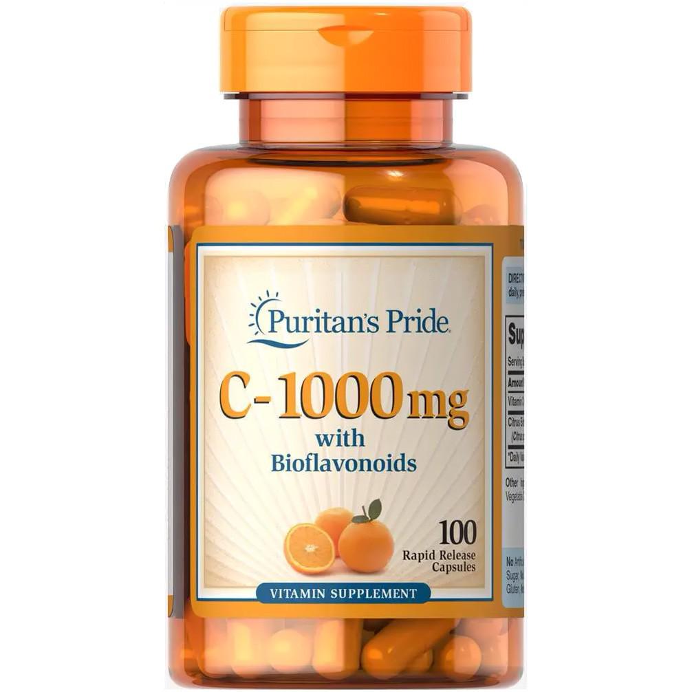 Вітамін Puritan's Pride Vitamin C-1000 мг 100 капсул (#001410) • Краща ...
