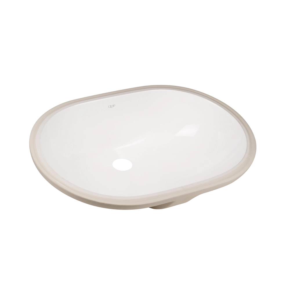 ᐉ Раковина Qtap Stork QT15116030WN врізна овальна 560х395х195 мм Білий ...
