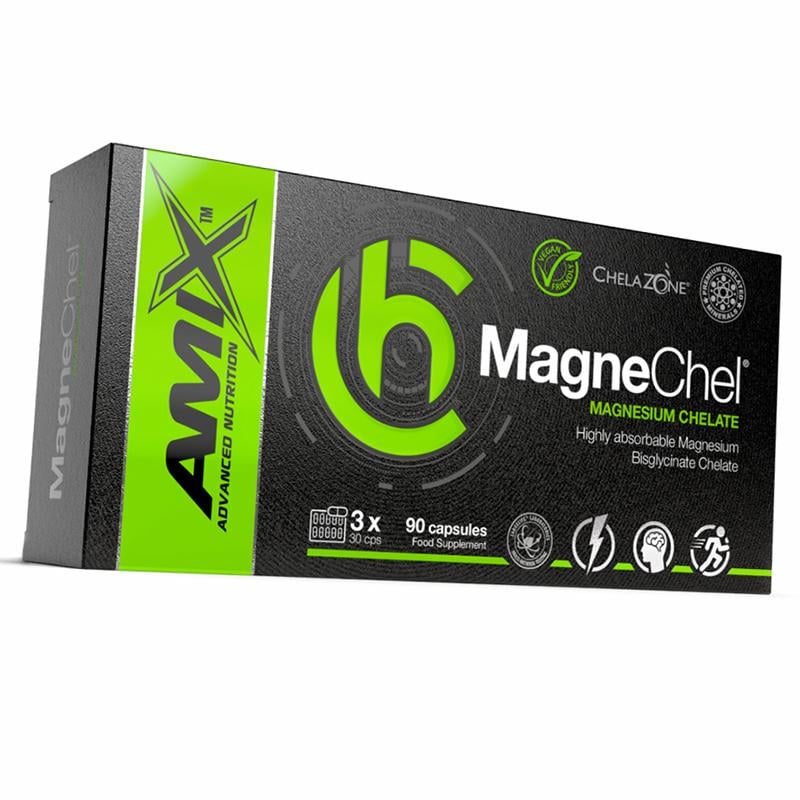 ᐉ Магній Бісглицинат хелат Amix Nutrition ChelaZone MagneChel 90 капс ...