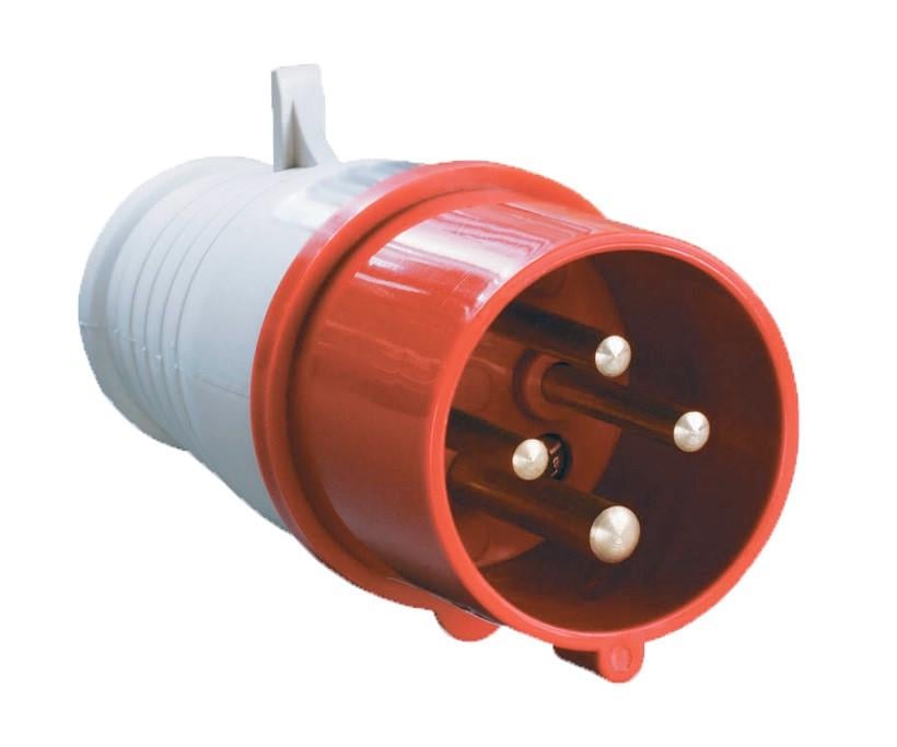 ᐉ Вилка силова TechnoSystems 024 3Р+РЕ 32А 380В IP44 (5500436) • Краща ...
