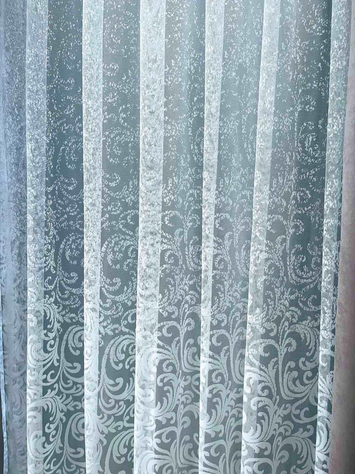 ᐉ Тюль жакард 5х2 5 м 1 шт Білий 3005 • Краща ціна в Києві Україні • Купити в Епіцентр