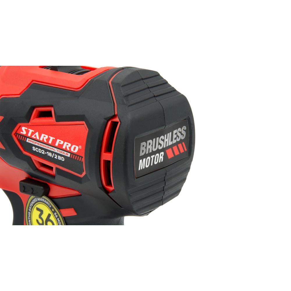 ᐉ Шуруповерт аккумуляторный Start Pro SCD2-18/2BD Brushless • Купить в ...