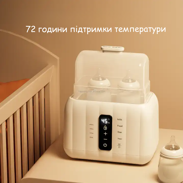 ᐉ Підігрівач-стерилізатор 2в1 для двох пляшечок Молочний • Краща ціна в ...