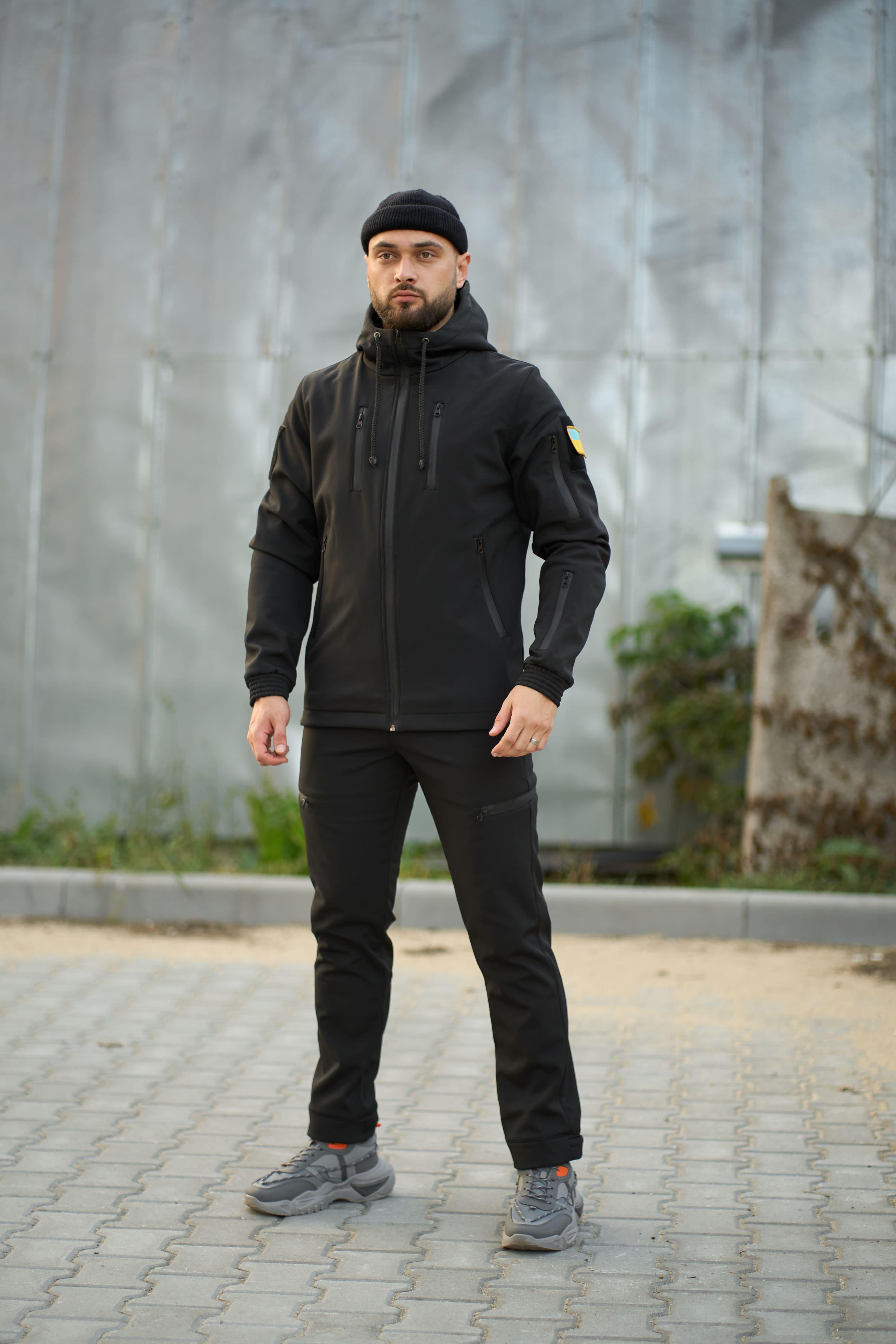 ᐉ Комплект мужской Intruder SoftShell Reef с шевроном L Черный • Купить в Киеве, Украине ...