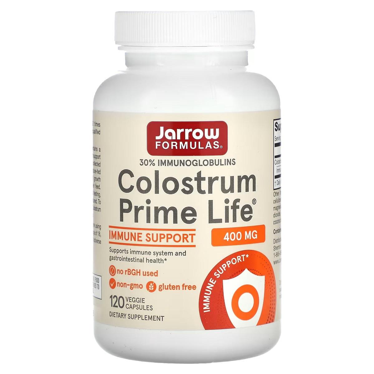 ᐉ Молозиво Colostrum Prime Life Jarrow Formulas 400 мг 120 вег. капс ...