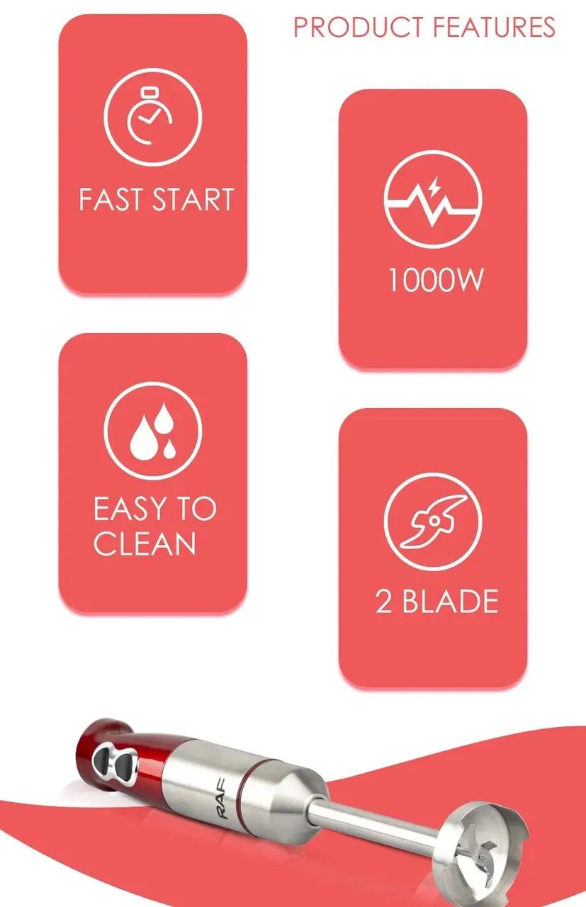 ᐉ Блендер RAF R.317 1000 Вт • Краща ціна в Києві, Україні • Купити в Епіцентр