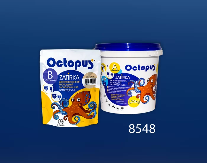 ᐉ Затирка для плитки Octopus Zatirka 8548 эпоксидная 1,25 кг • Купить в ...