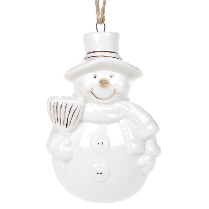 ᐉ Ялинкова прикраса BonaDi Сніговик з метлою (FG2-305) • Краща ціна в Києві, Україні • Купити в ...