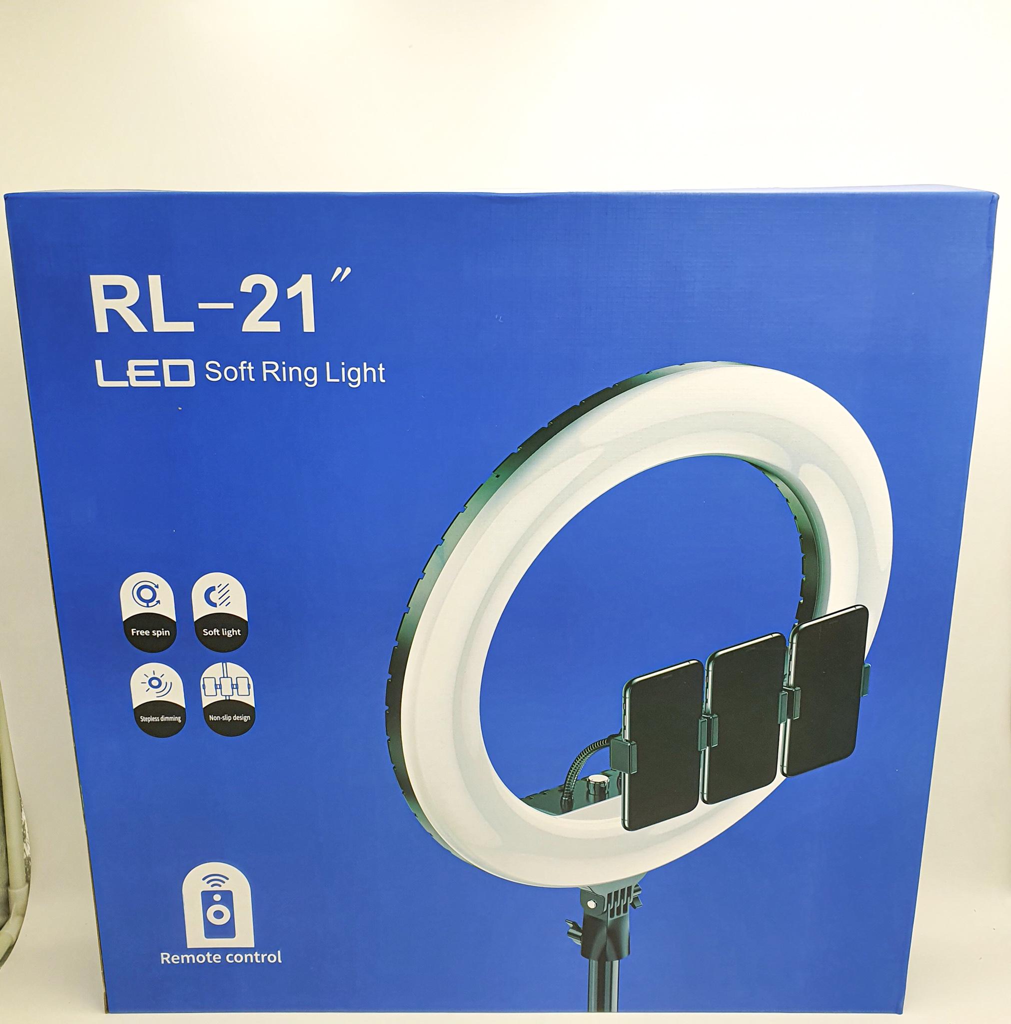 ᐉ Лампа кольцевая Ring Light RL-21 LED 55 см 55 W с штативом 2 м ...