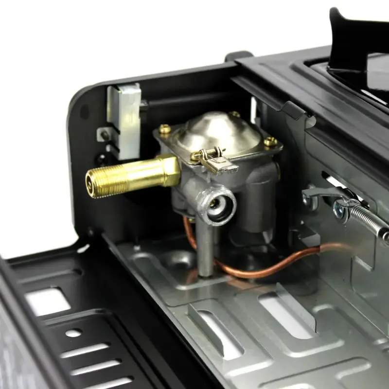 ᐉ Газовий пальник туристичний Happy home BDZ-155A з п'єзопідпалом та кейсом з 3 балонами ...