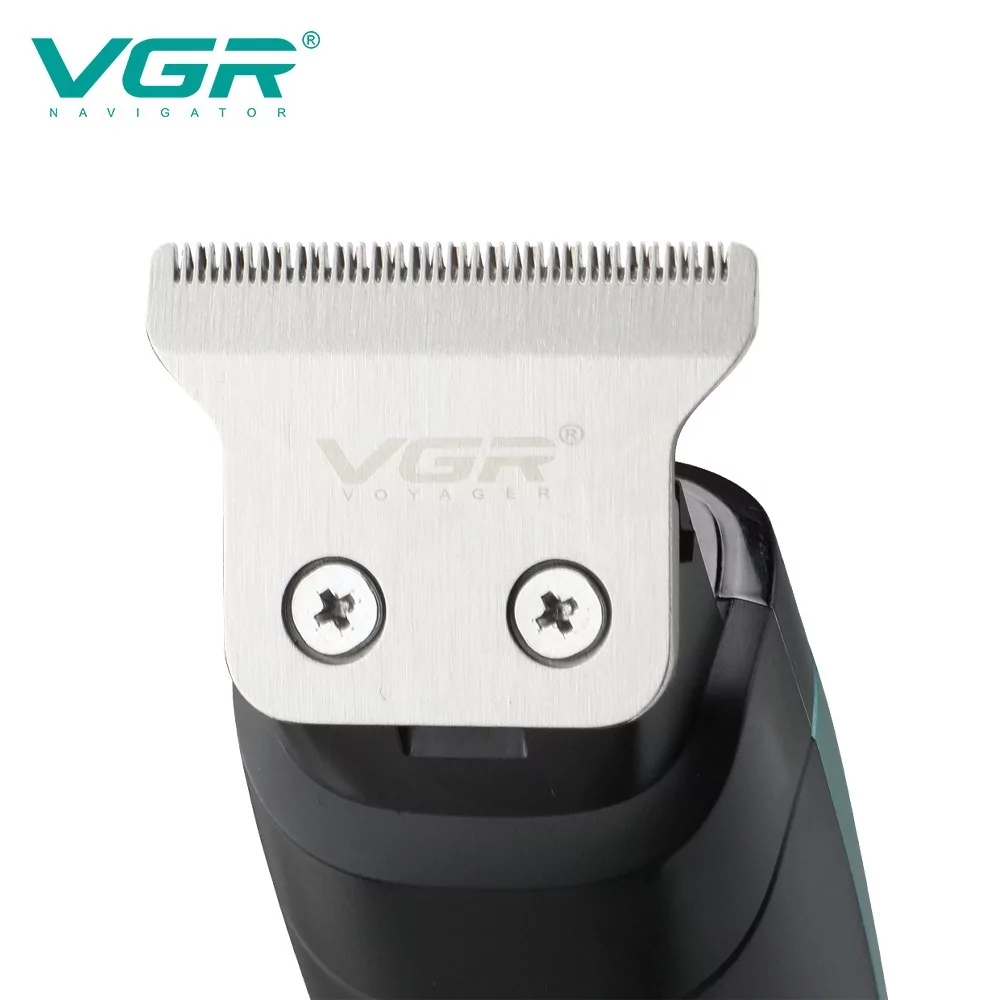 ᐉ Машинка для стрижки волос аккумуляторная VGR V-975 с насадками Бирюзовый • Купить в Киеве ...