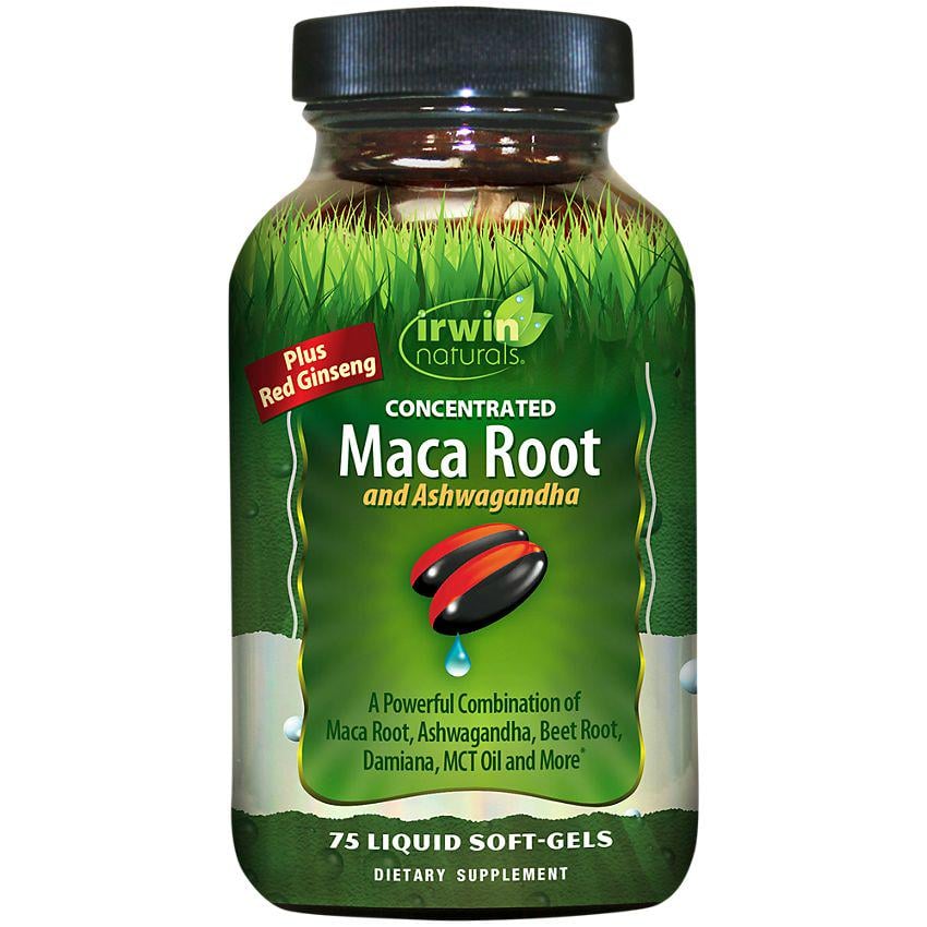 ᐉ Корінь Irwin Naturals Concentrated Maca Root and Ashwagandha ...