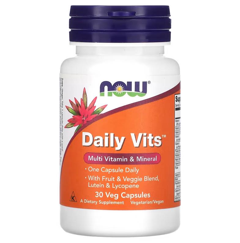 ᐉ Витамины Now Foods Daily Vits Multi Vitamin & Mineral 30 капсул