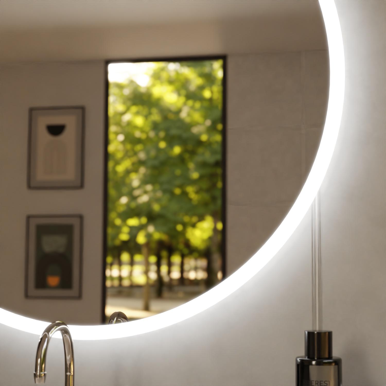 ᐉ Дзеркало Dim Dzerkal Pisa з Led підсвіткою 60х60 см 13400 • Краща