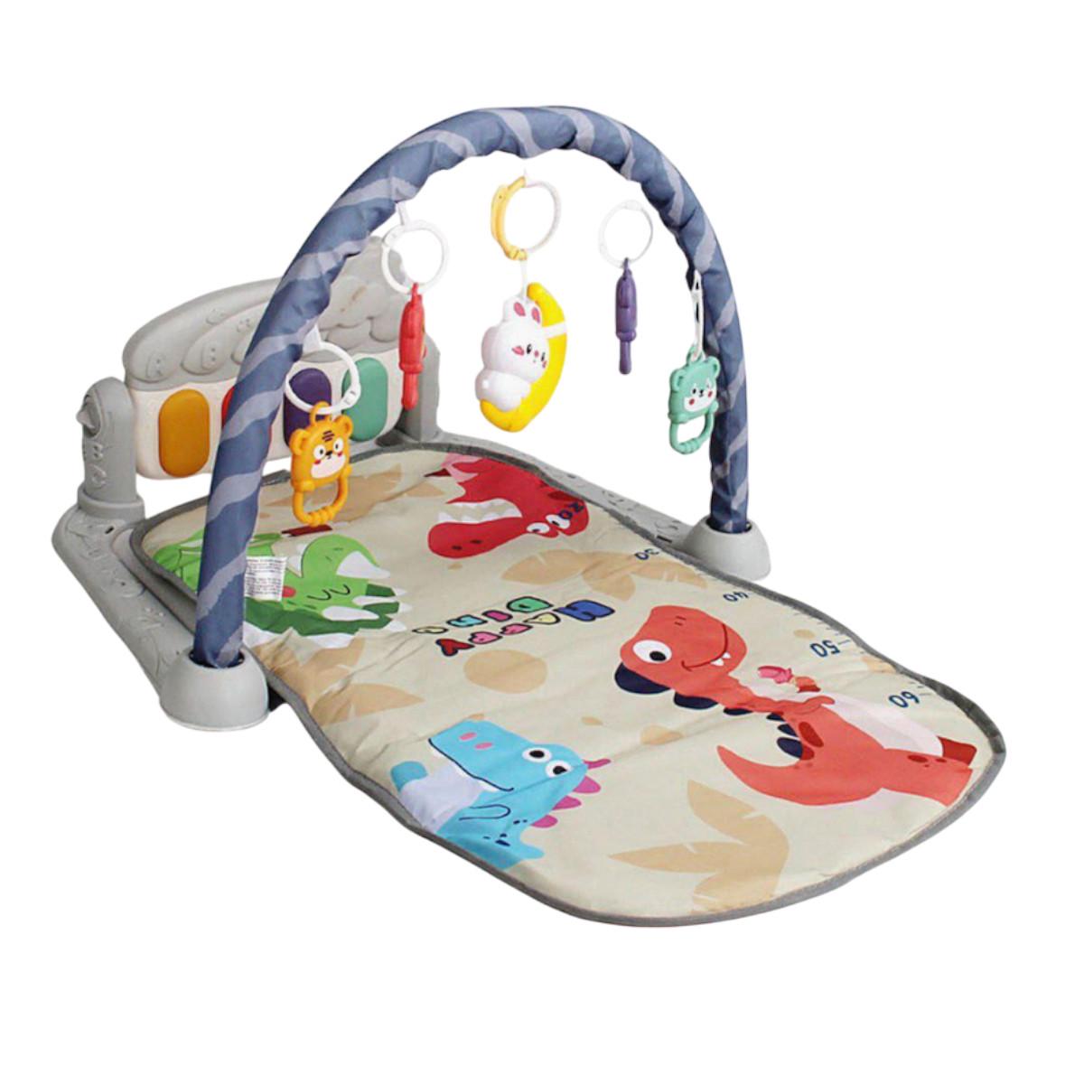 ᐉ Коврик игровой развивающий Aiyingle музыкальный для младенцев с дугой ...