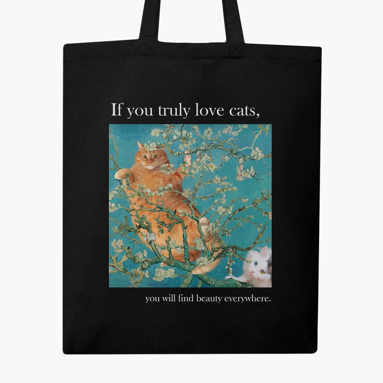 ᐉ Еко сумка шоппер Vincent van Gogh Cat 41x35 см Чорний (9227-2963-BK ...