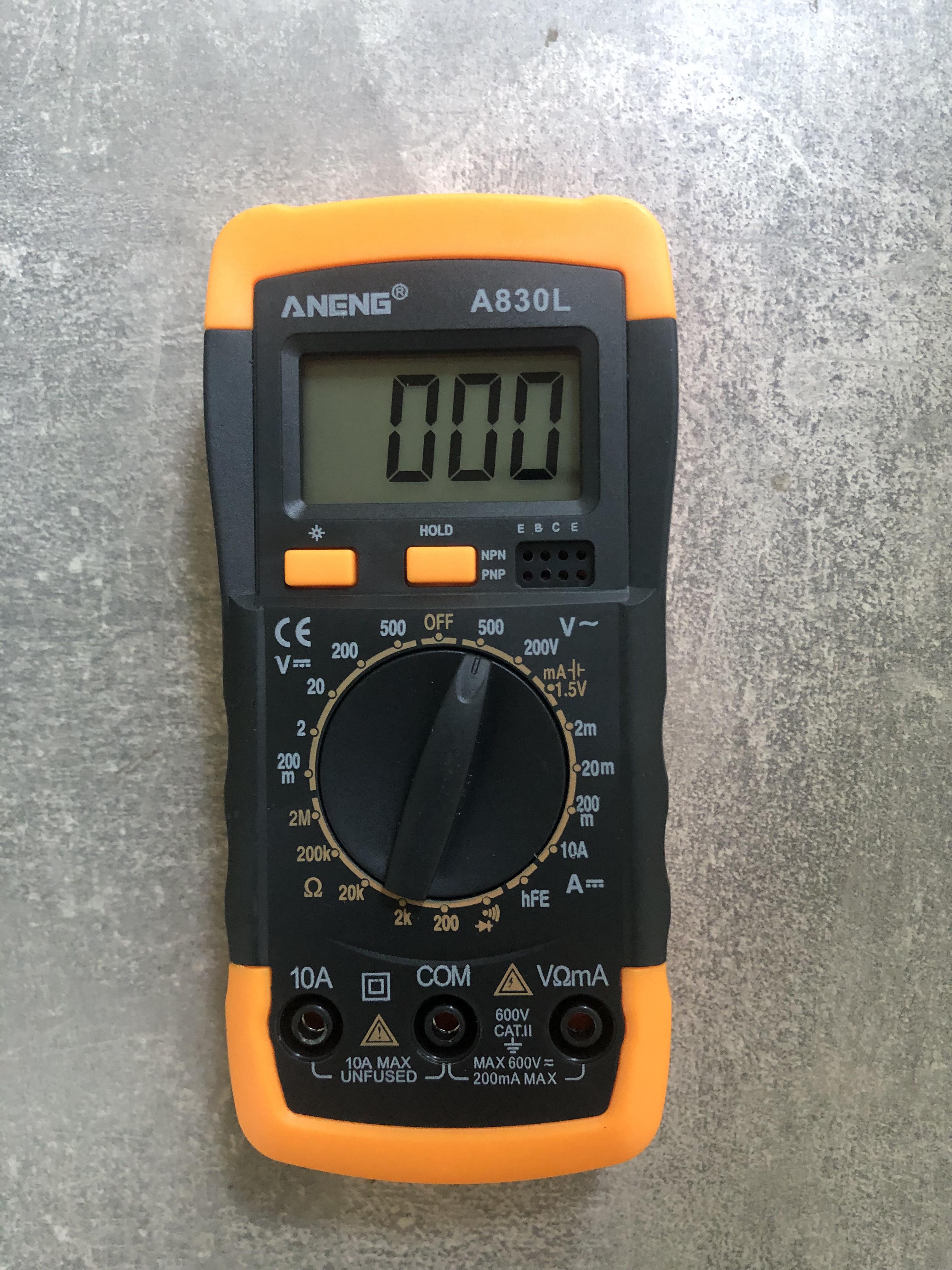 ᐉ Мультиметр тестер електронний Aneng A830L з підсвіткою та підставкою ...