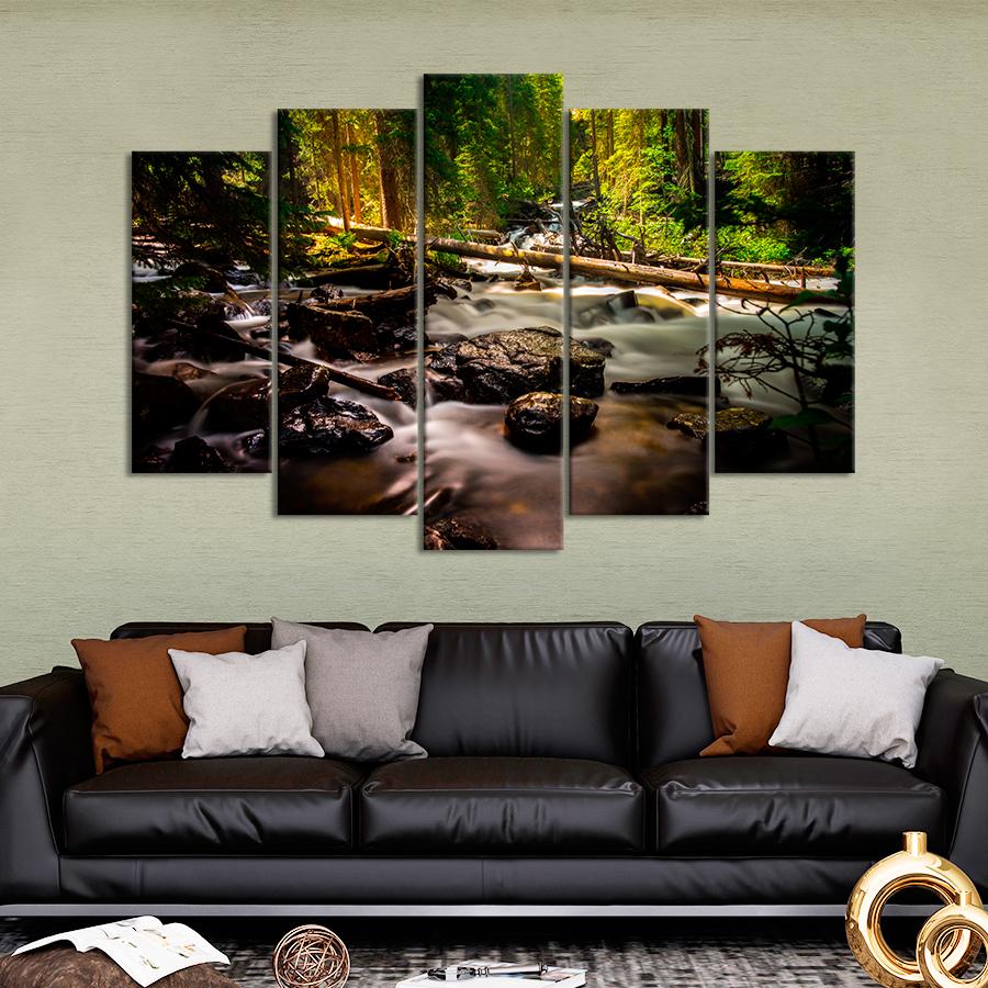ᐉ Картина природа Красивый лесной ручей 137x85 см (A1132-5) • Купить в Киеве, Украине • Лучшая ...
