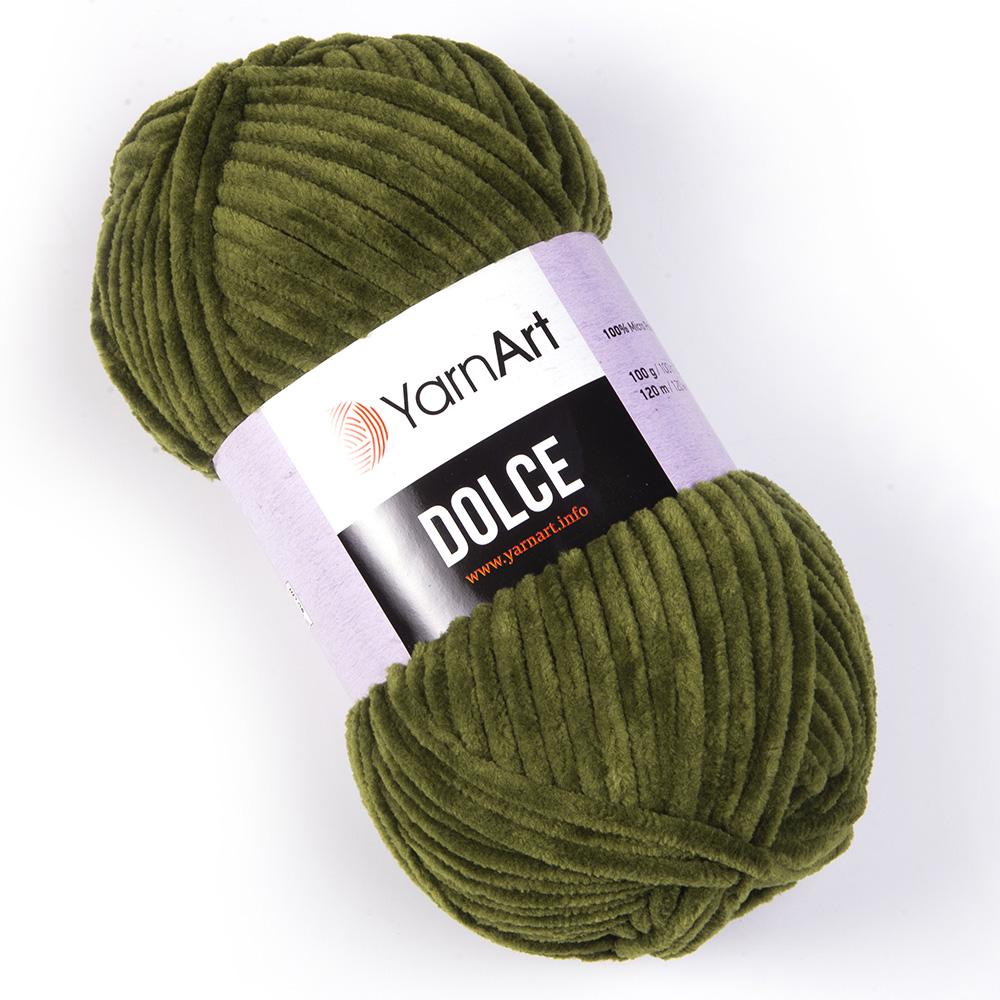 ᐉ Пряжа велюровая YarnArt Dolce 772 Хаки (2391) • Купить в Киеве ...