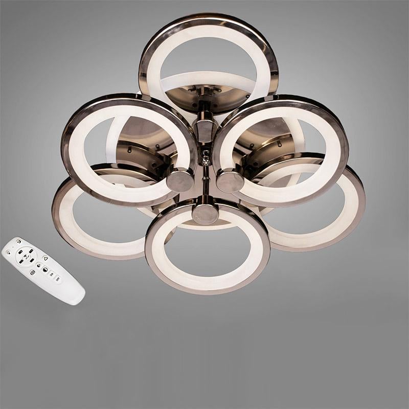 ᐉ Потолочная люстра LED с диммером и RGB подсветкой DS-18014/3+3BHR LED ...