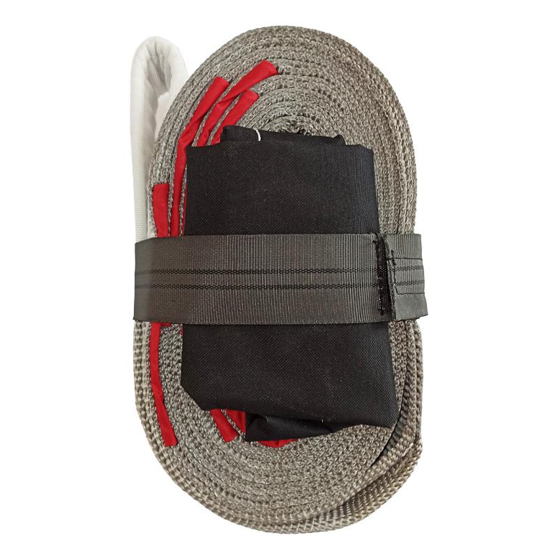 ᐉ Буксирувальний ремінь Load-Tech 20 т 7,5 м петля-петля з мішечком Сірий (02-310318) • Краща ...