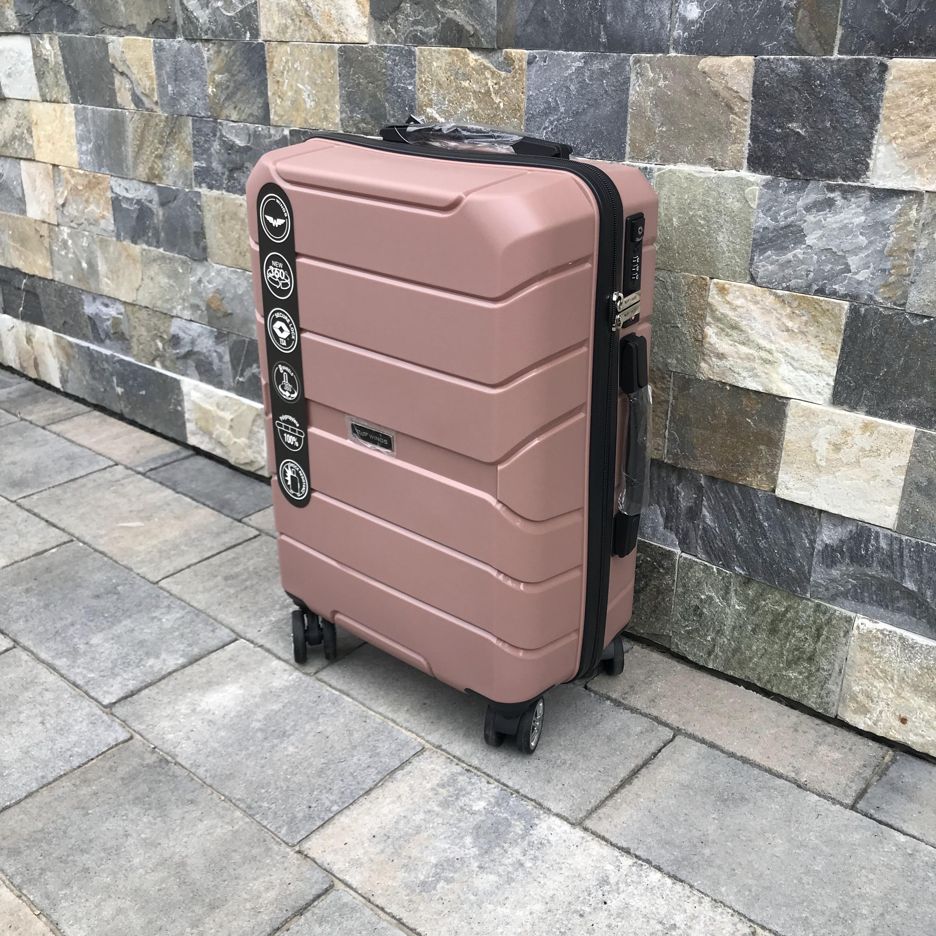 ᐉ Валіза дорожня з поліпропілену Wings PP05 S Рожеве золото (7040519) • Краща ціна в Києві ...