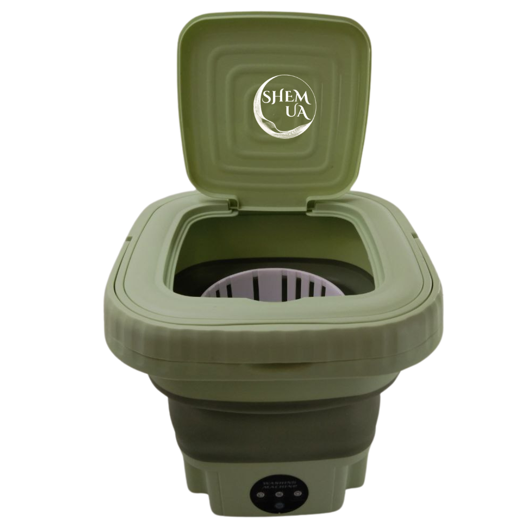 ᐉ Пральна машинка портативна Mini Folding Washing Machine міні Зелений ...