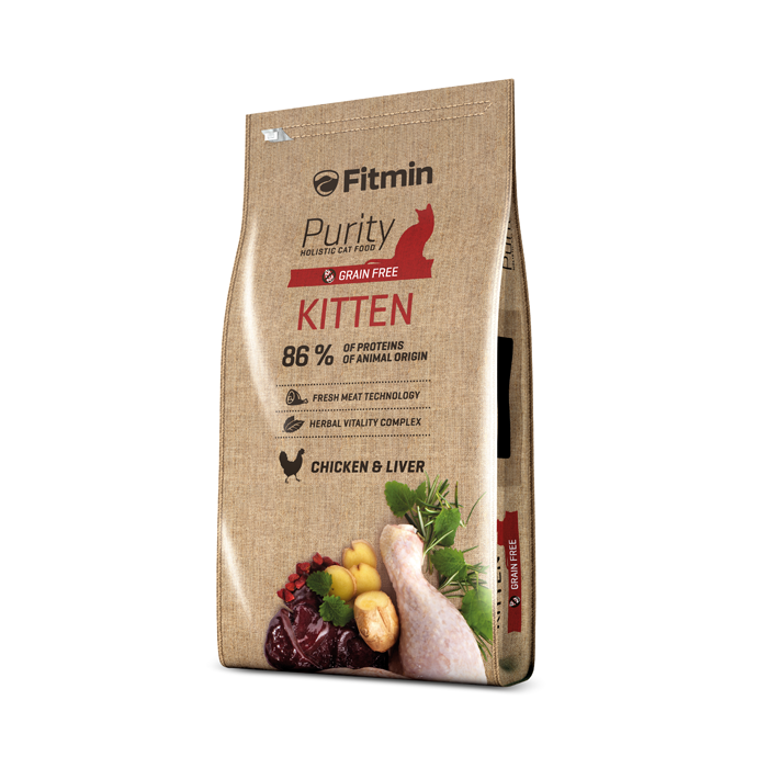 ᐉ Корм сухой Fitmin Cat Purity Kitten для котят/беременных и кормящих ...
