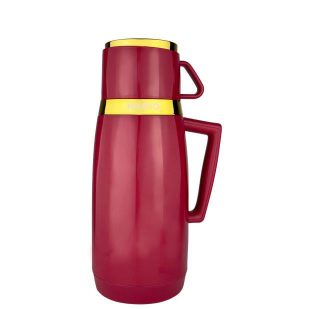 ᐉ Термос зі скляною колбою Magio MG-1050R 1 л (315211) • Краща ціна в Києві, Україні • Купити в ...