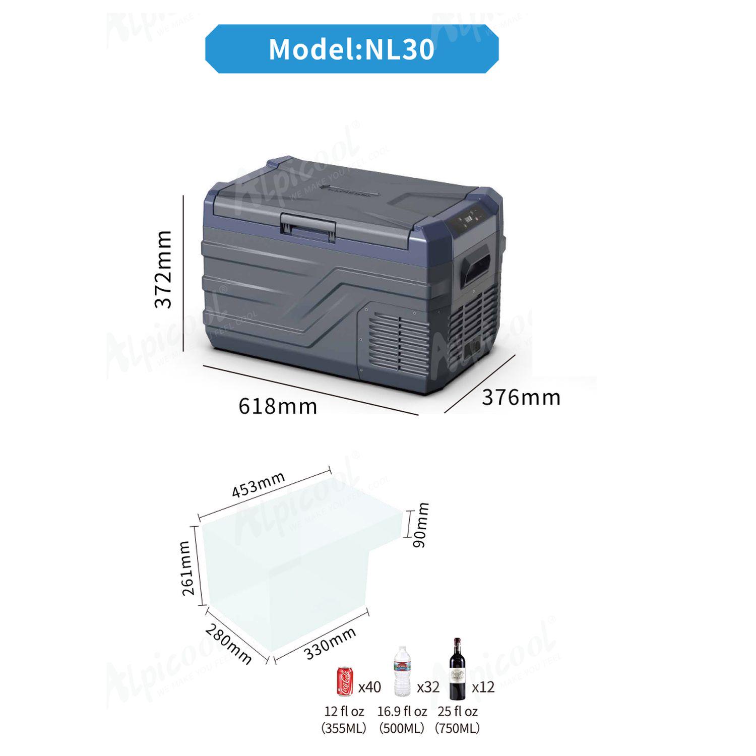 ᐉ Автохолодильник компресорний ALPICOOL NL30 LG Compressor (NL30LGP ...
