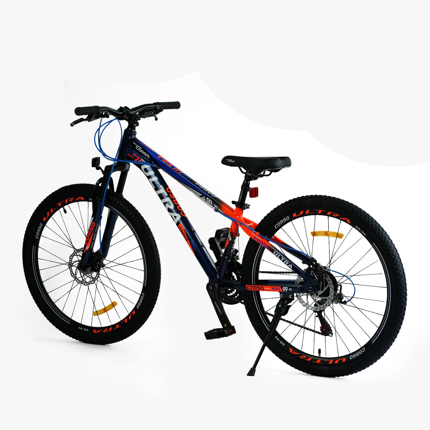 ᐉ Велосипед спортивный Corso ULTRA 26" рама алюминиевая/оборудование ...