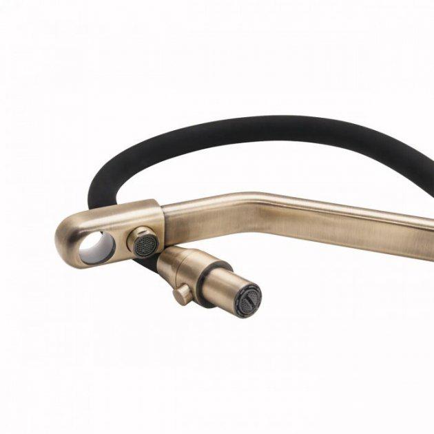 ᐉ Смеситель для кухни Frap F4374-4 под фильтр Черный/Бронза (F4374-4) • Купить в Киеве, Украине ...