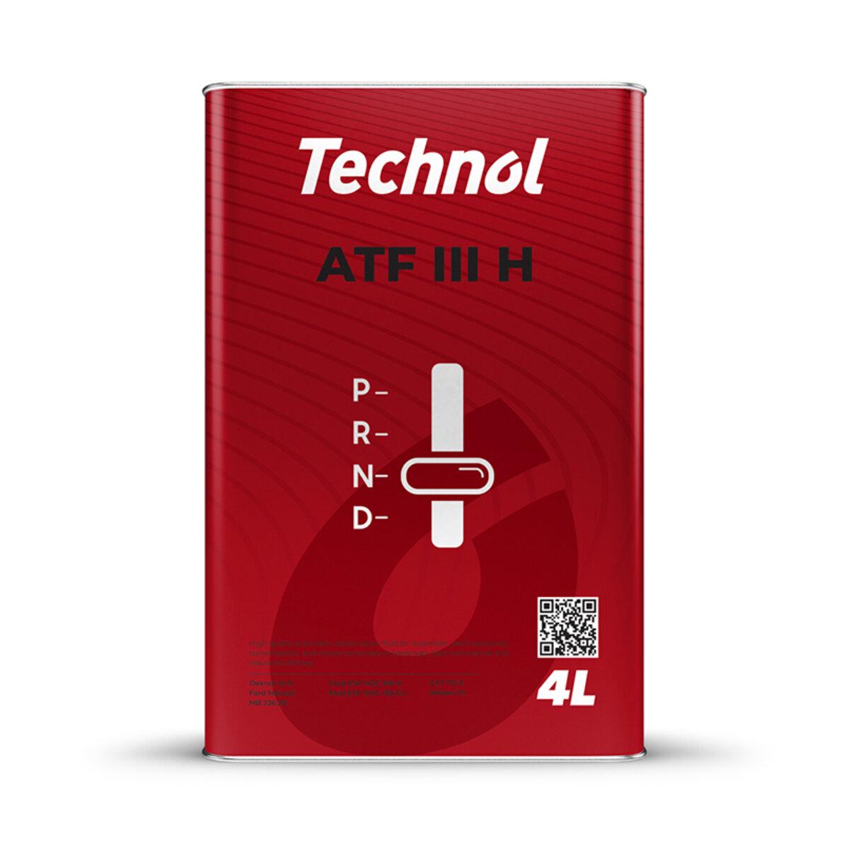 ᐉ Трансмиссионное масло Technol ATF III H, 4л • Купить в Киеве, Украине ...