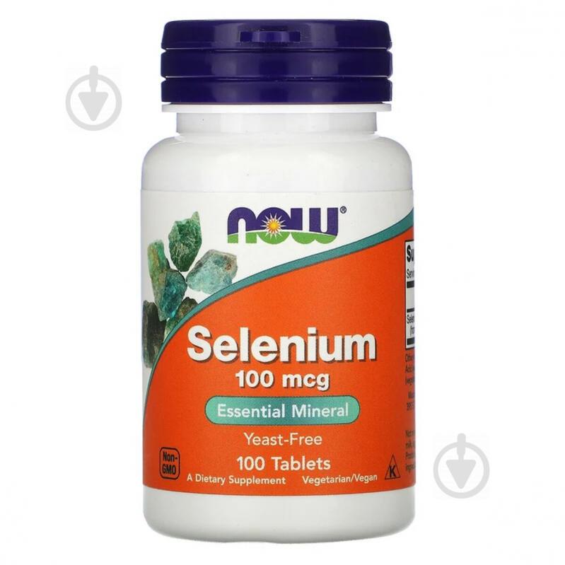ᐉ Селен, Selenium, Now Foods, 100 мкг, 100 таблеток • Краща ціна в ...
