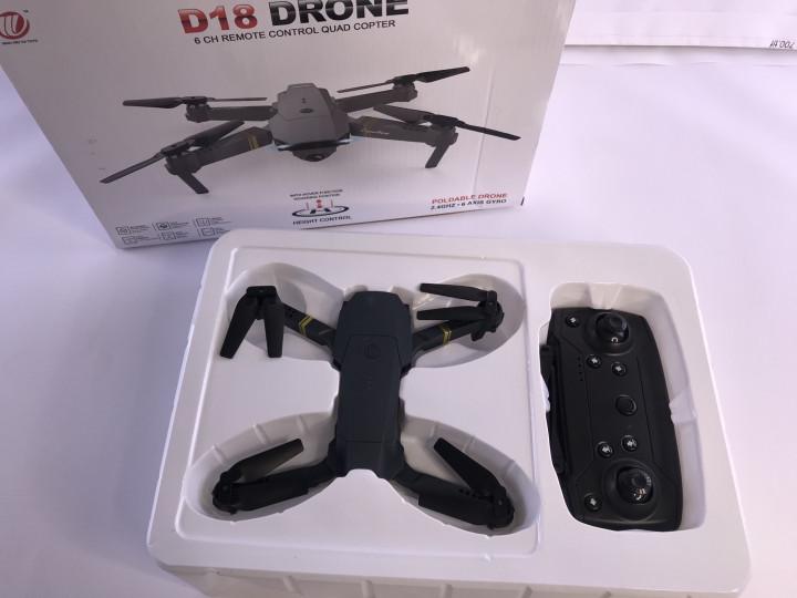 ᐉ Квадрокоптер D18 Drone з камерою спостереження WI-FI Чорний • Краща ...