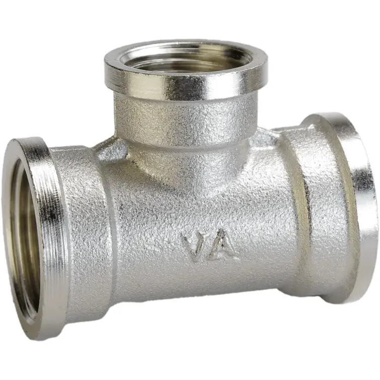 ᐉ Редукционный тройник никелированный 3/4″ВРх1/2″ВРх 3/4″ВР ...