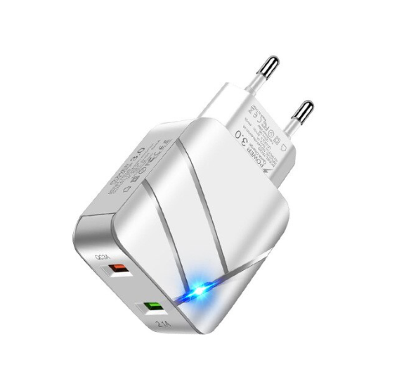 ᐉ Блок зарядный на 2 порта с Fast Charge Белый • Купить в Киеве ...