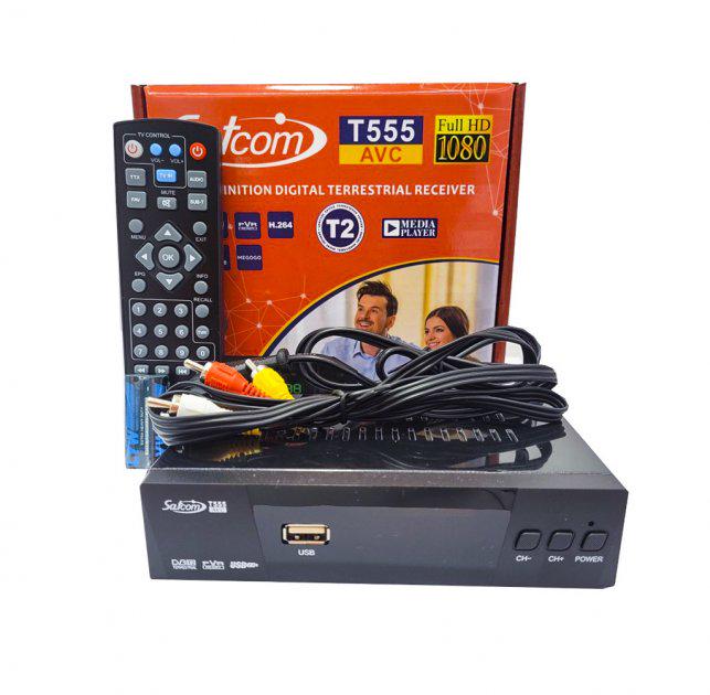 ᐉ Тюнер T2 DVB-T2/C Satcom T555 Т2 HEVC H.265 з LAN Ethernet входом ...
