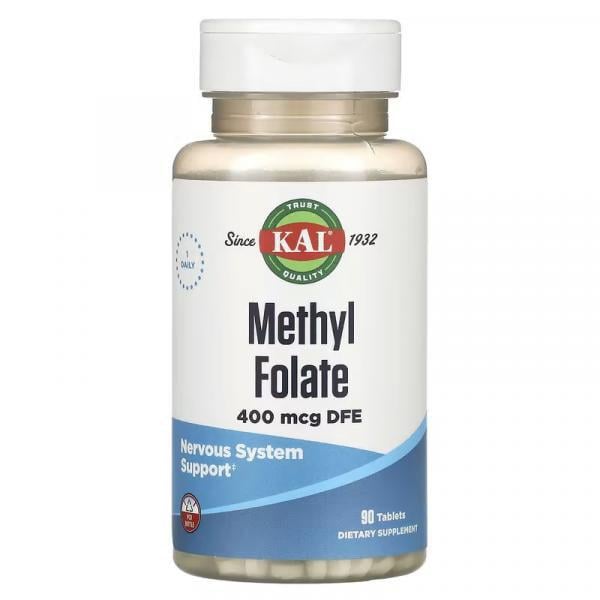 ᐉ Кислота фолієва KAL Methyl Folate 400 мкг 90 табл. (000023511 ...