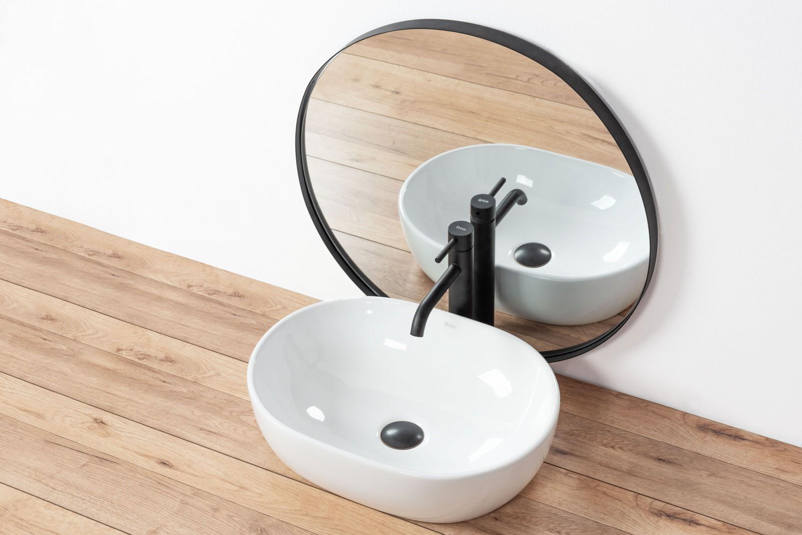 ᐉ Умывальник Rea Amelia 34,5x48 см накладной Белый (12847125) • Купить ...