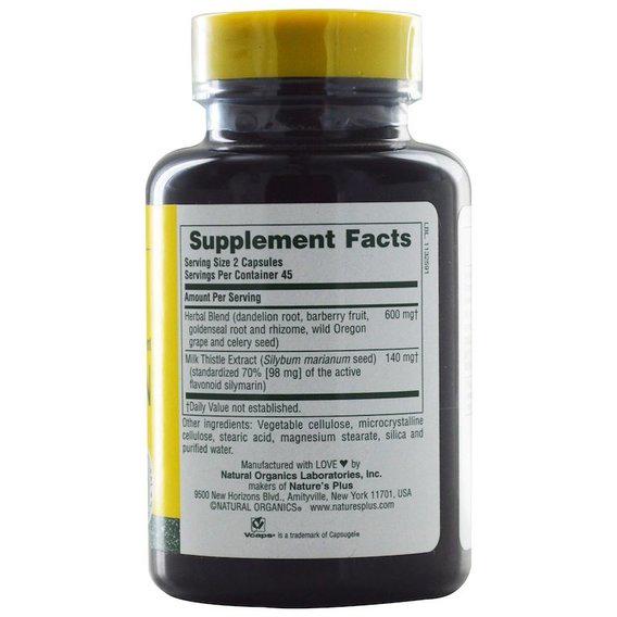 ᐉ Комплекс для профілактики печінки Nature's Plus Liv-R-Actin 90 Veg ...