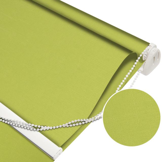 ᐉ Ролета тканинна NewTex Льон LUX 25х165 Зелений (873) • Краща ціна в ...