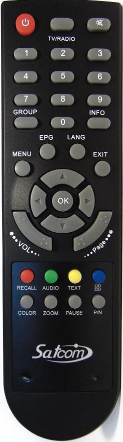ᐉ Пульт для cпутникового тюнера SATCOM T-110 (3000906)