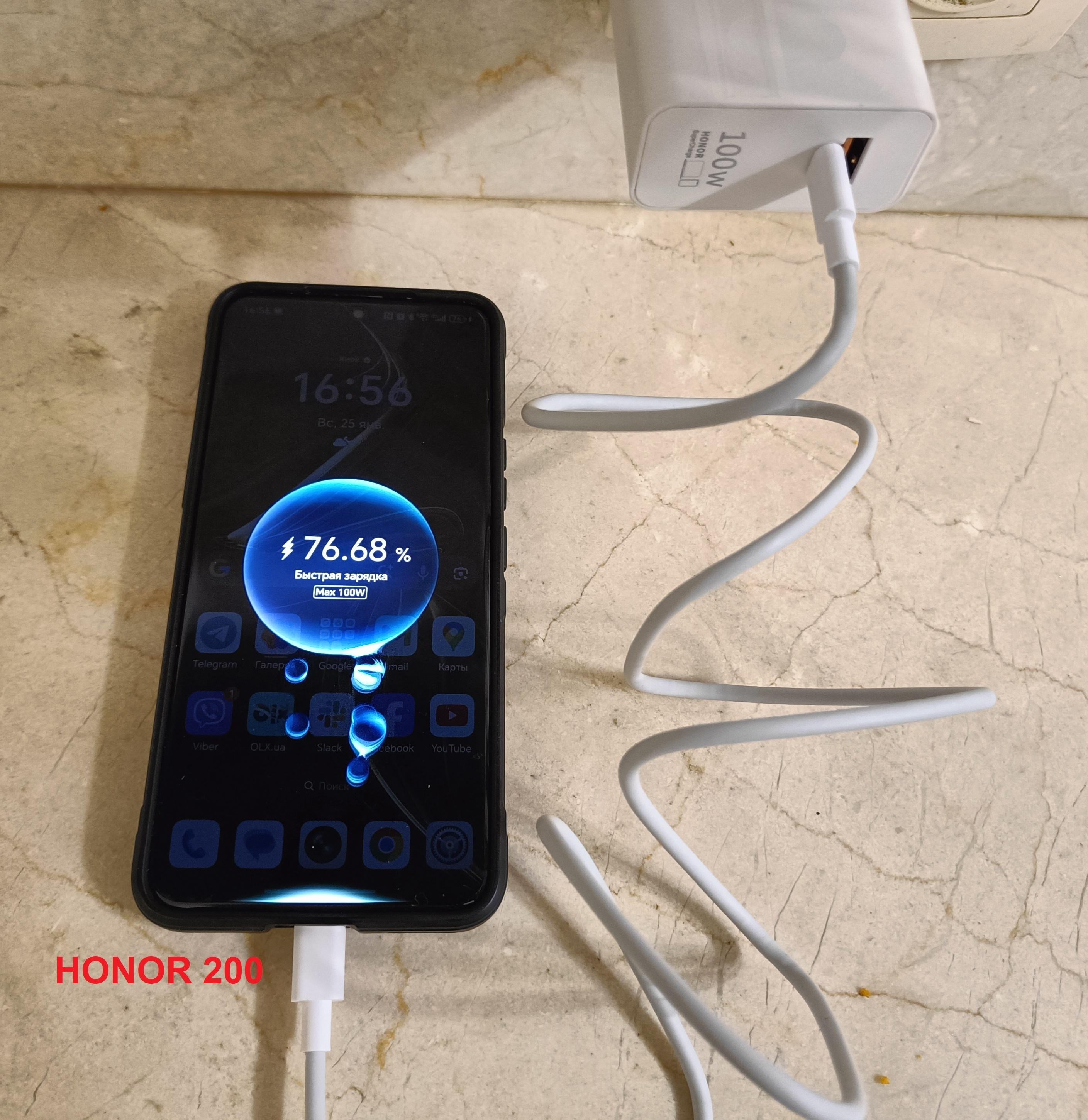 ᐉ Зарядний пристрій мережевий HONOR SuperCharge USB-A/Type-c 100W OEM з ...