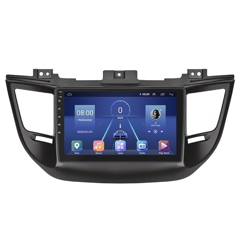 Штатна магнітола 9" Lesko для Hyundai Tucson III 2015-2018 2/32Gb 4G Wi-Fi GPS Top Android ...