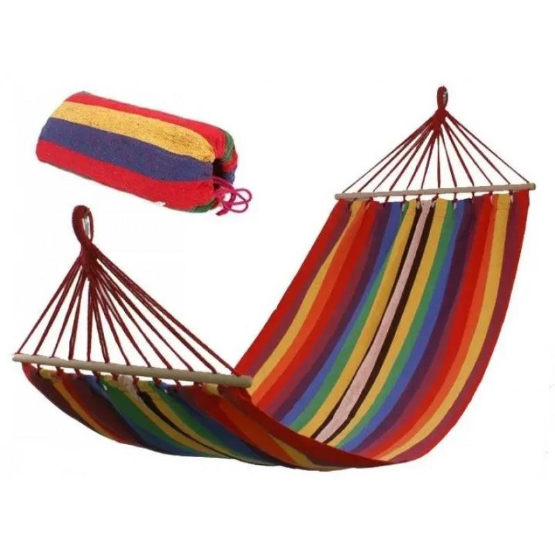 ᐉ Гамак підвісний для саду 200x120 см Червоний (86234) • Краща ціна в ...