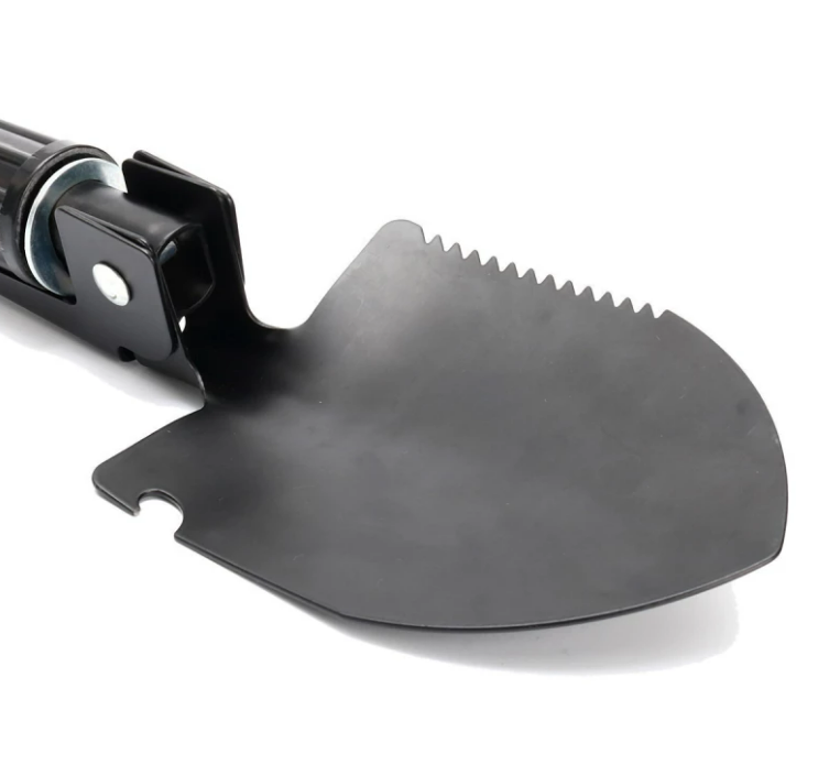 ᐉ Туристична складна лопата з чохлом 4 в 1 Чорний • Краща ціна в Києві ...