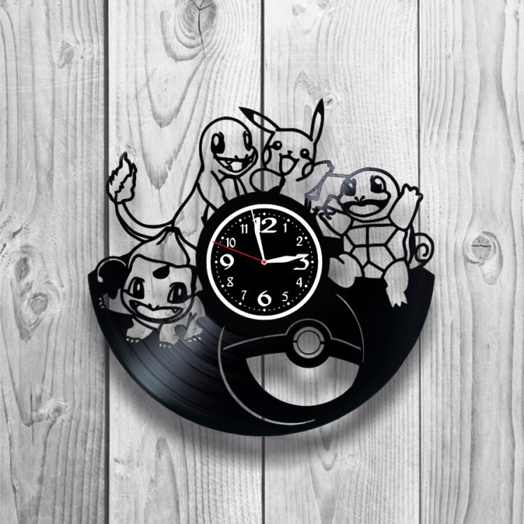 ᐉ Годинник настінний Pokemon 0375 з вінилової платівки • Краща ціна в ...